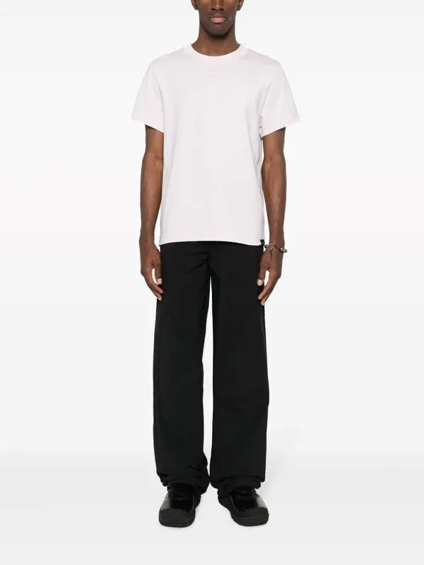 COURREGES Logo-embroidered Cotton T-shirt