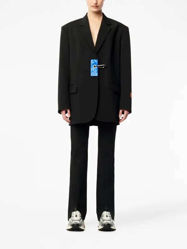 Heron Preston Logo-patch Zip-up Trousers