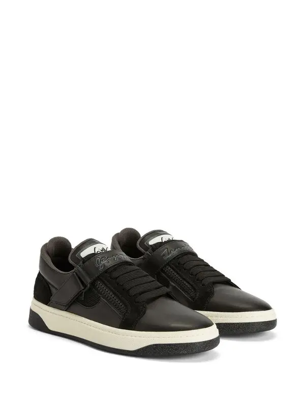 GIUSEPPE ZANOTTI Touch-strap Double-zip Low-top Sneakers