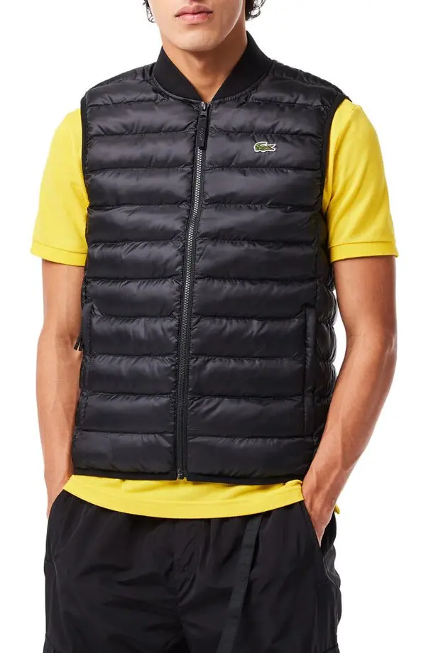 Lacoste Quilted Nylon Vest - 031 Noir