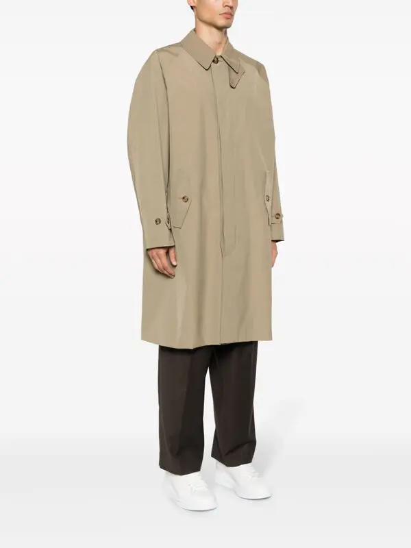 BARACUTA Concealed-fastening Cotton Trench Coat