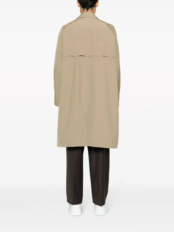 BARACUTA Concealed-fastening Cotton Trench Coat