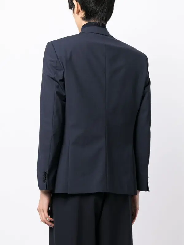 BOSS Notched-lapels Single-breasted Blazer - Blue