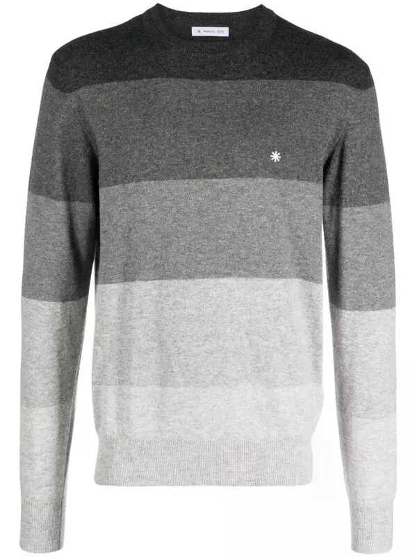 MANUEL RITZ Logo-embroidered Knitted Jumper