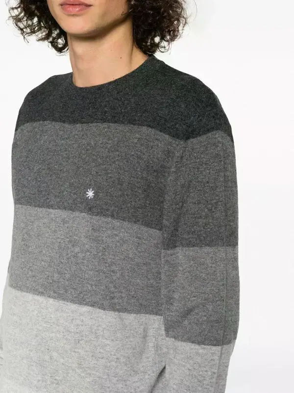 MANUEL RITZ Logo-embroidered Knitted Jumper