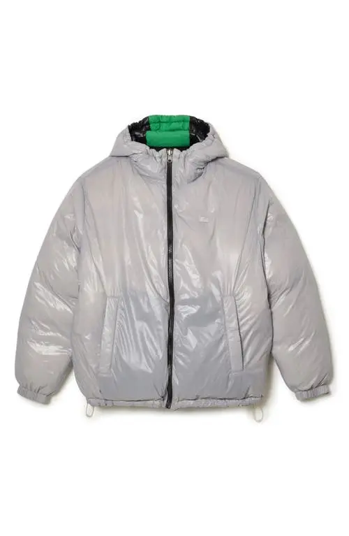 Lacoste Reversible Hooded Puffer Jacket