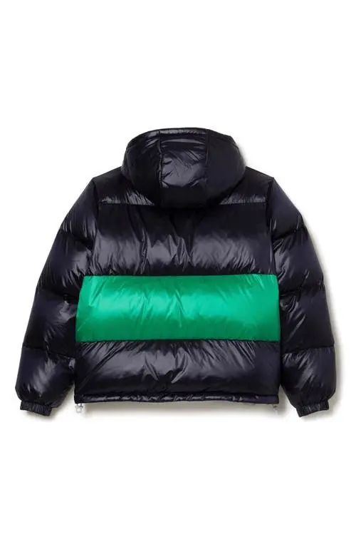 Lacoste Reversible Hooded Puffer Jacket