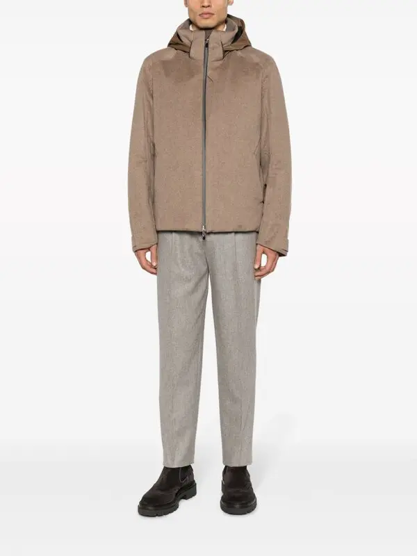 Sease Balma Hooded Cashmere Jacket - Brown