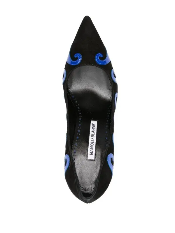 Manolo Blahnik Kasai 105mm Swirl-detail Pumps