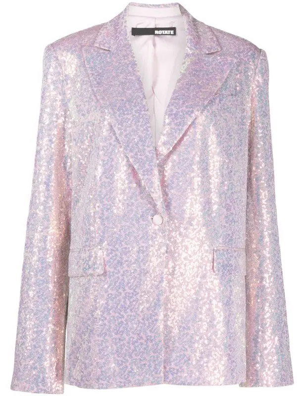 Remain Birger Christensen Sequin-embellished Single-breasted Blazer - Pink