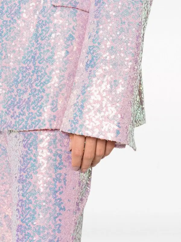 ROTATE BY BIRGER CHRISTENSEN Sequin-embellished Single-breasted Blazer