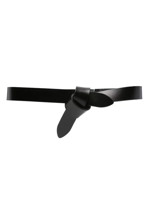 Isabel Marant Lecce Leather Belt - Black