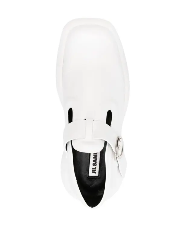 JIL SANDER Scarpe Leather Loafers - White