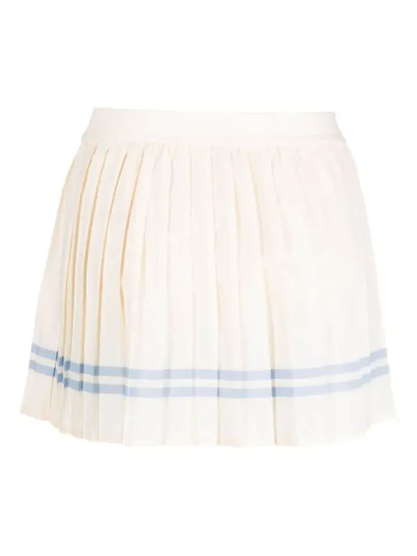 Sporty & Rich Stripe-detailing Pleated Skort