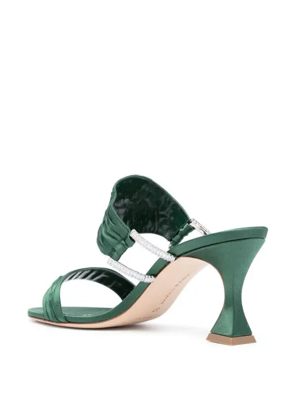 Manolo Blahnik 70mm Chinap Crystal-buckled Sandals