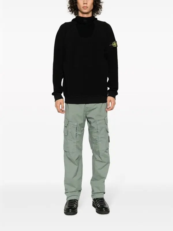 Stone Island Straight-leg Cargo Trousers - Green