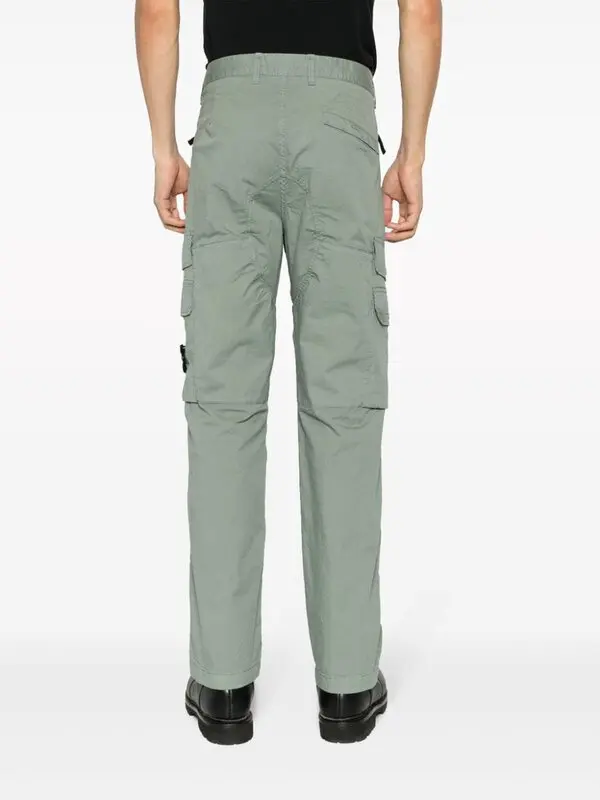 Stone Island Straight-leg Cargo Trousers - Green