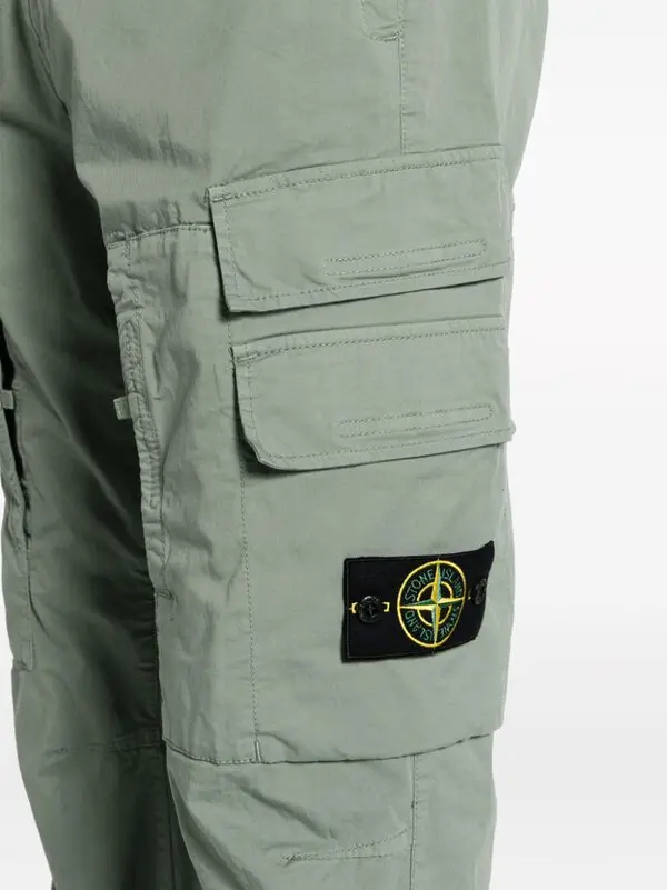 Stone Island Straight-leg Cargo Trousers - Green