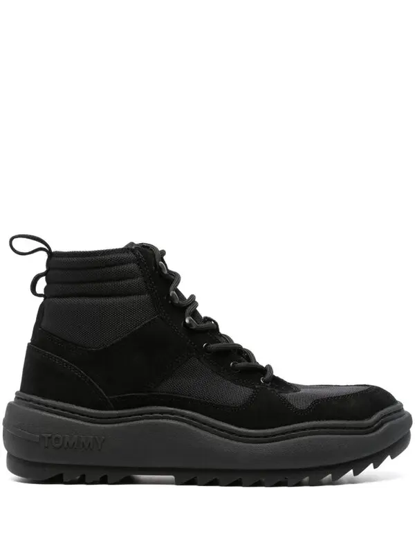Tommy Hilfiger Panelled Lace-up Boots