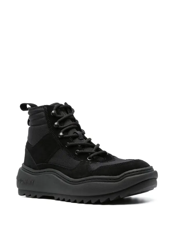 Tommy Hilfiger Panelled Lace-up Boots