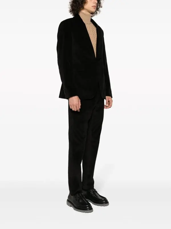 MANUEL RITZ Single-breasted Velvet Suit