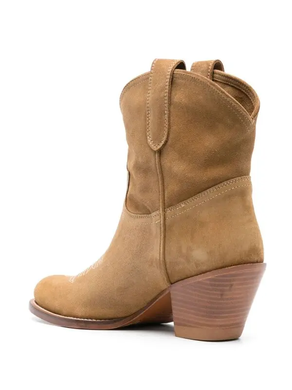 Ralph Lauren 60 Mm Suede Western Boots