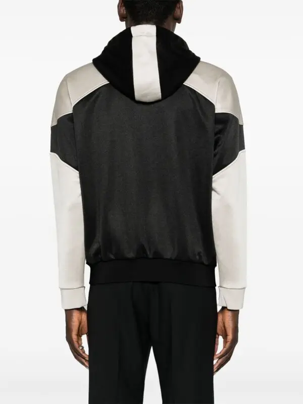 Saint Laurent Two-tone Panelled Hooded Jacket