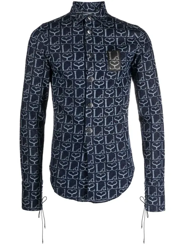 LUDOVIC DE SAINT SERNIN Monogram-print Shirt