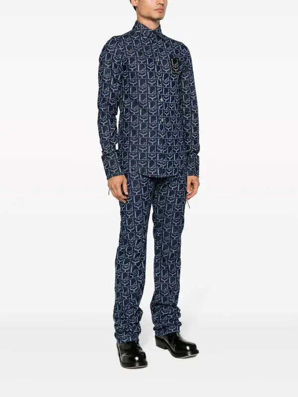 LUDOVIC DE SAINT SERNIN Monogram-print Shirt