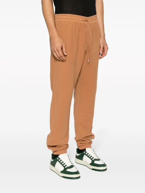 Saint Laurent Drawstring-waistband Cotton Track Pants - Neutrals