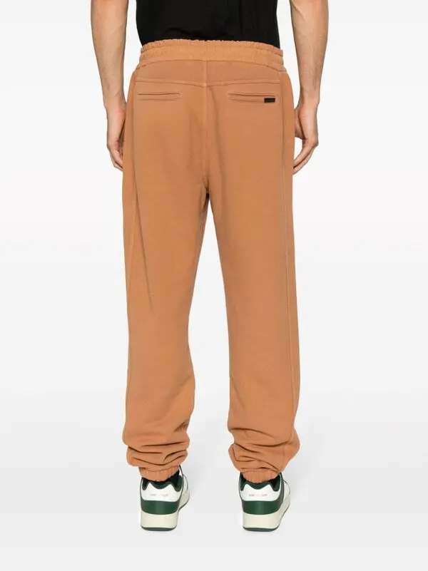 Saint Laurent Drawstring-waistband Cotton Track Pants - Neutrals