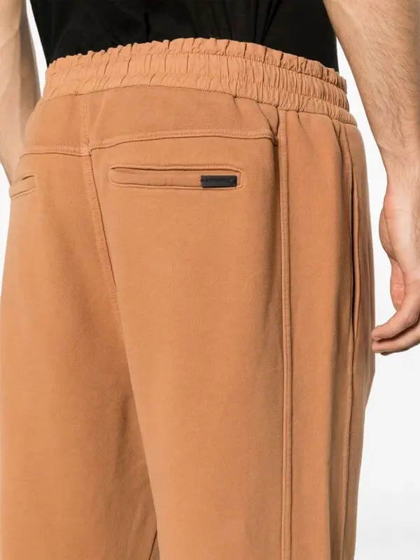 Saint Laurent Drawstring-waistband Cotton Track Pants - Neutrals