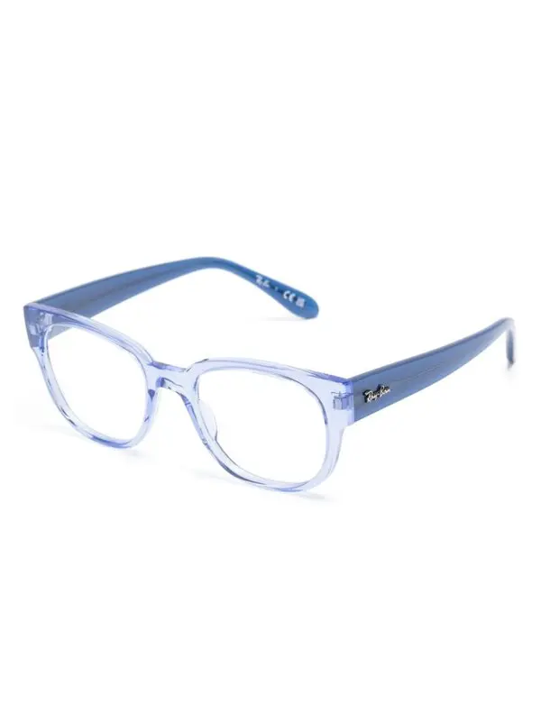 Ray-ban Logo-plaque Glasses - Blue