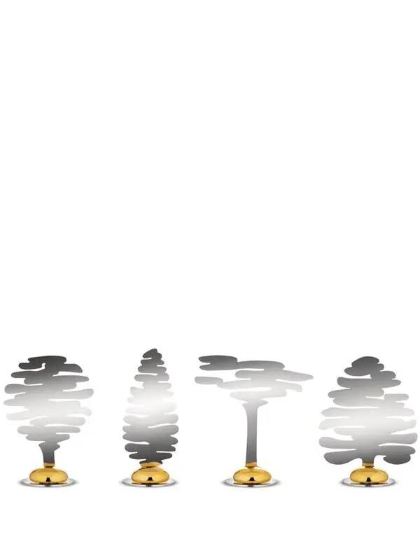ALESSI Barkplace Tree Place-marker Set - Silver