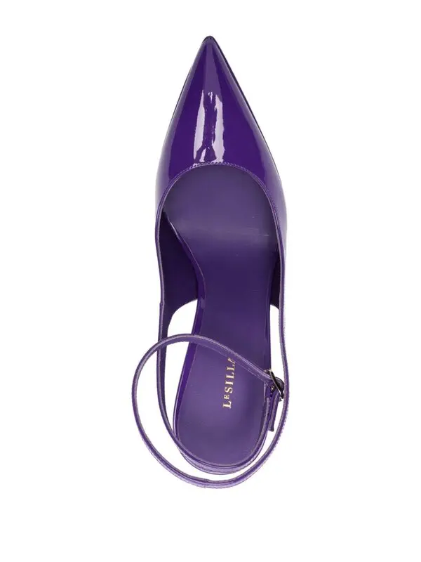 LE SILLA Uma 130mm Patent Pumps - Purple