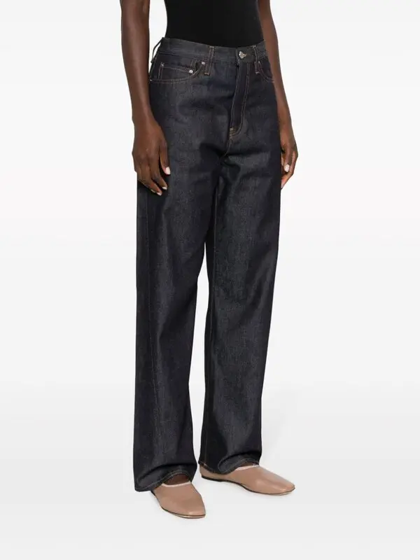 TOTEME Twisted Seam Straight-leg Jeans - Blue