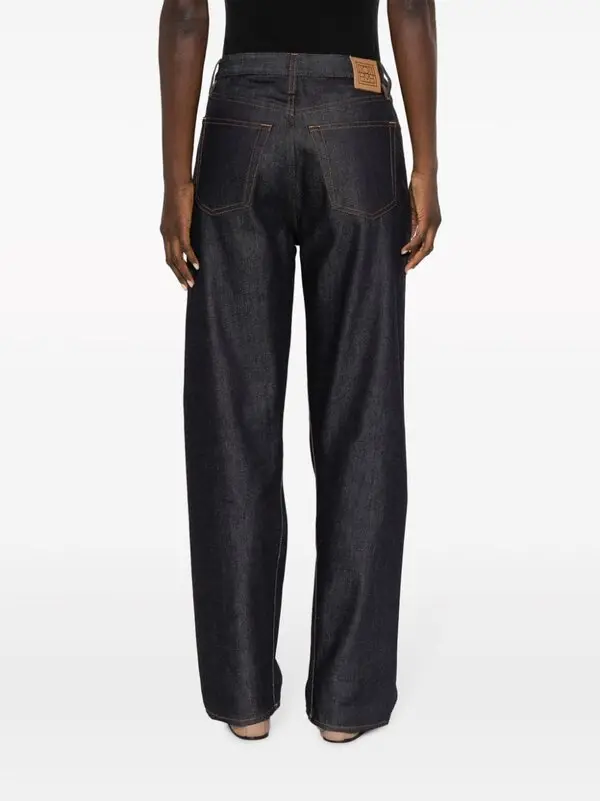 TOTEME Twisted Seam Straight-leg Jeans - Blue