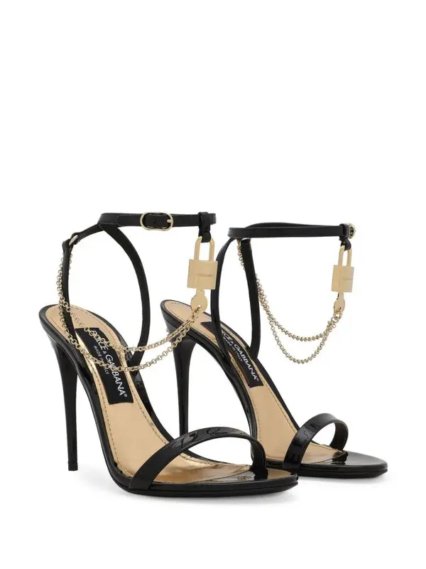 Dolce & Gabbana 105mm Keira Chain-link Sandals