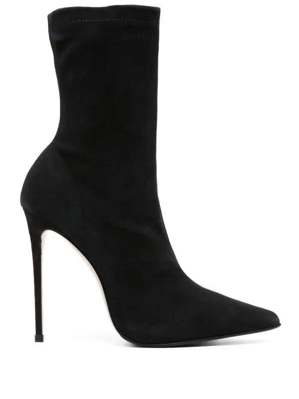 LE SILLA Eva 115mm Pointed-toe Boots - Black