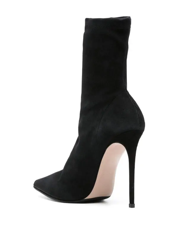 LE SILLA Eva 115mm Pointed-toe Boots - Black