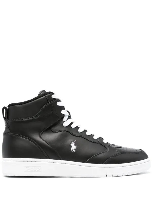 Polo Ralph Lauren Logo-embroidered High-top Sneakers