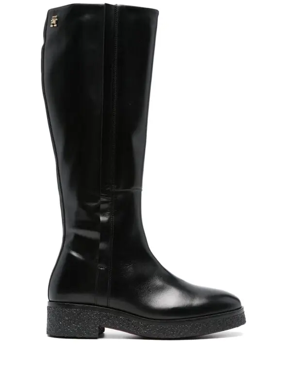 Tommy Hilfiger Round-toe Leather Boots