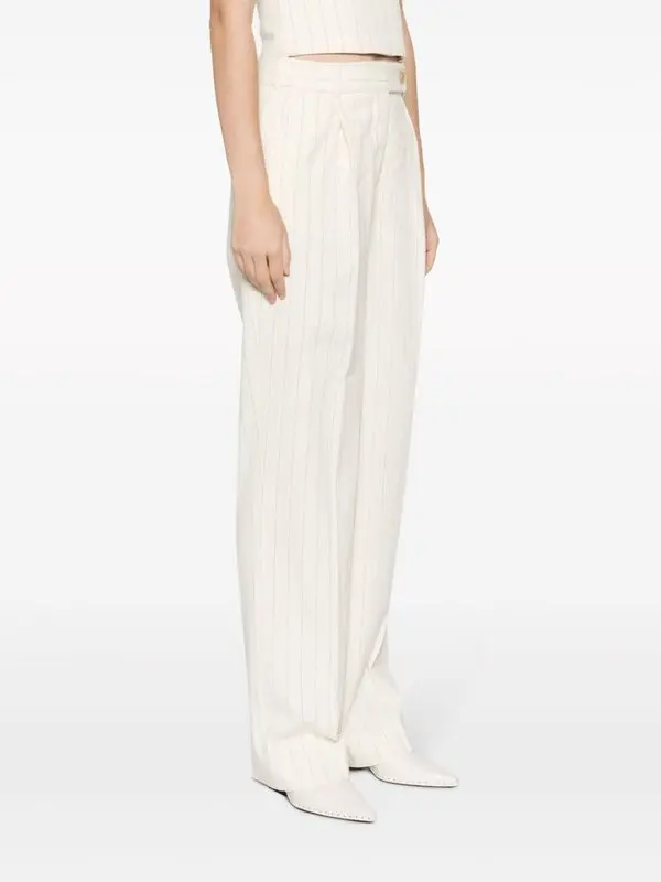 Zimmermann Luminosity Pinstriped Tailored Trousers - Neutrals