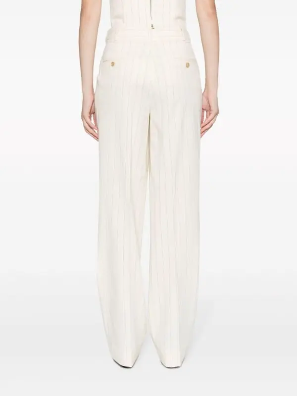 Zimmermann Luminosity Pinstriped Tailored Trousers - Neutrals
