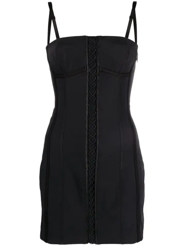 MISBHV Lara Boned Corset Minidress - Black