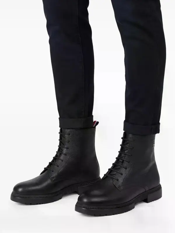 Tommy Hilfiger Lace-up Leather Boots
