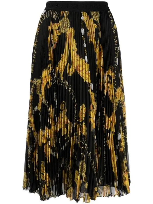 Versace Chain Couture Midi Skirt