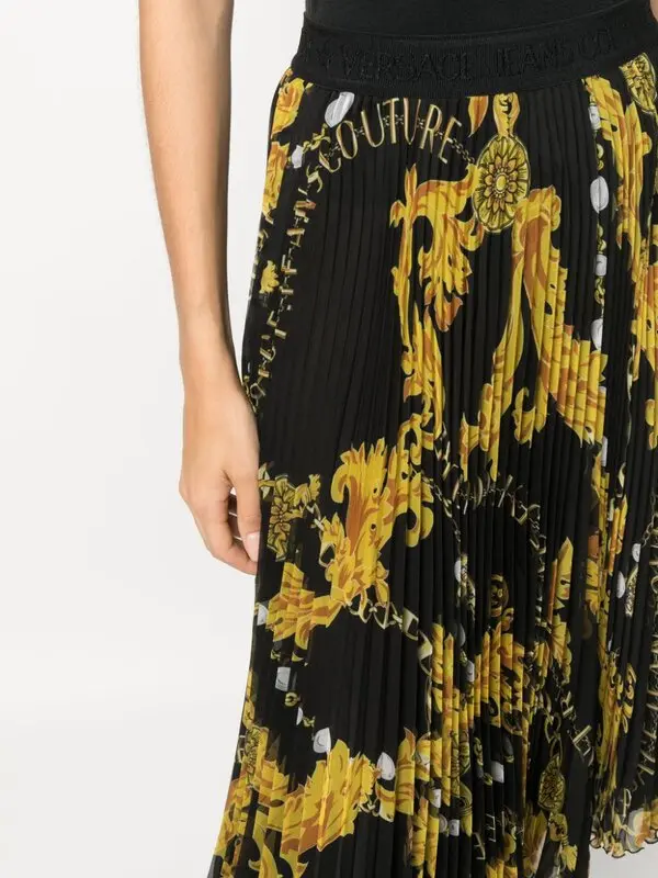 Versace Chain Couture Midi Skirt