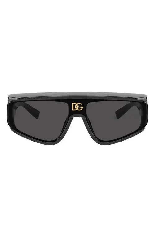 Dolce & Gabbana 146mm Rectangular Sunglasses - Black