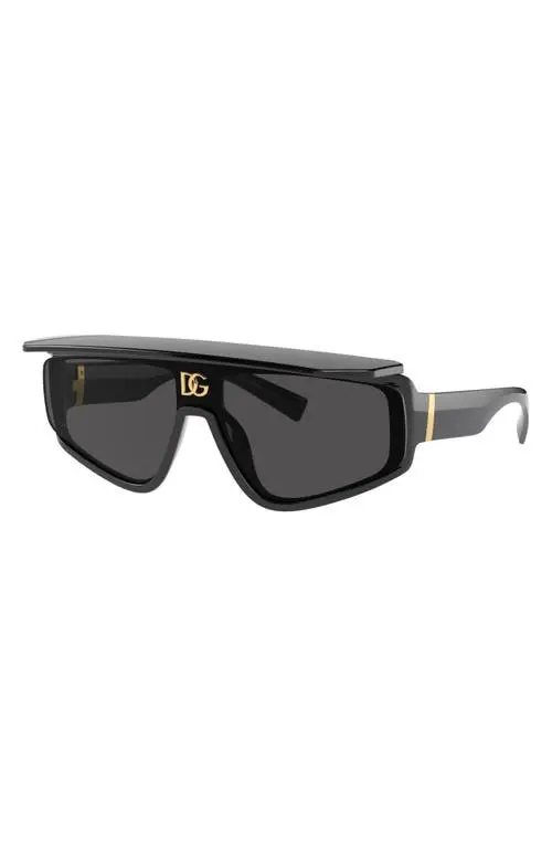 Dolce & Gabbana 146mm Rectangular Sunglasses - Black